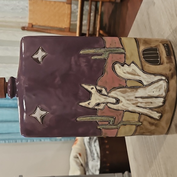 Mara | Art | Mara Mexician Stone Work Purple Ceramic Wolf Art Vase ...